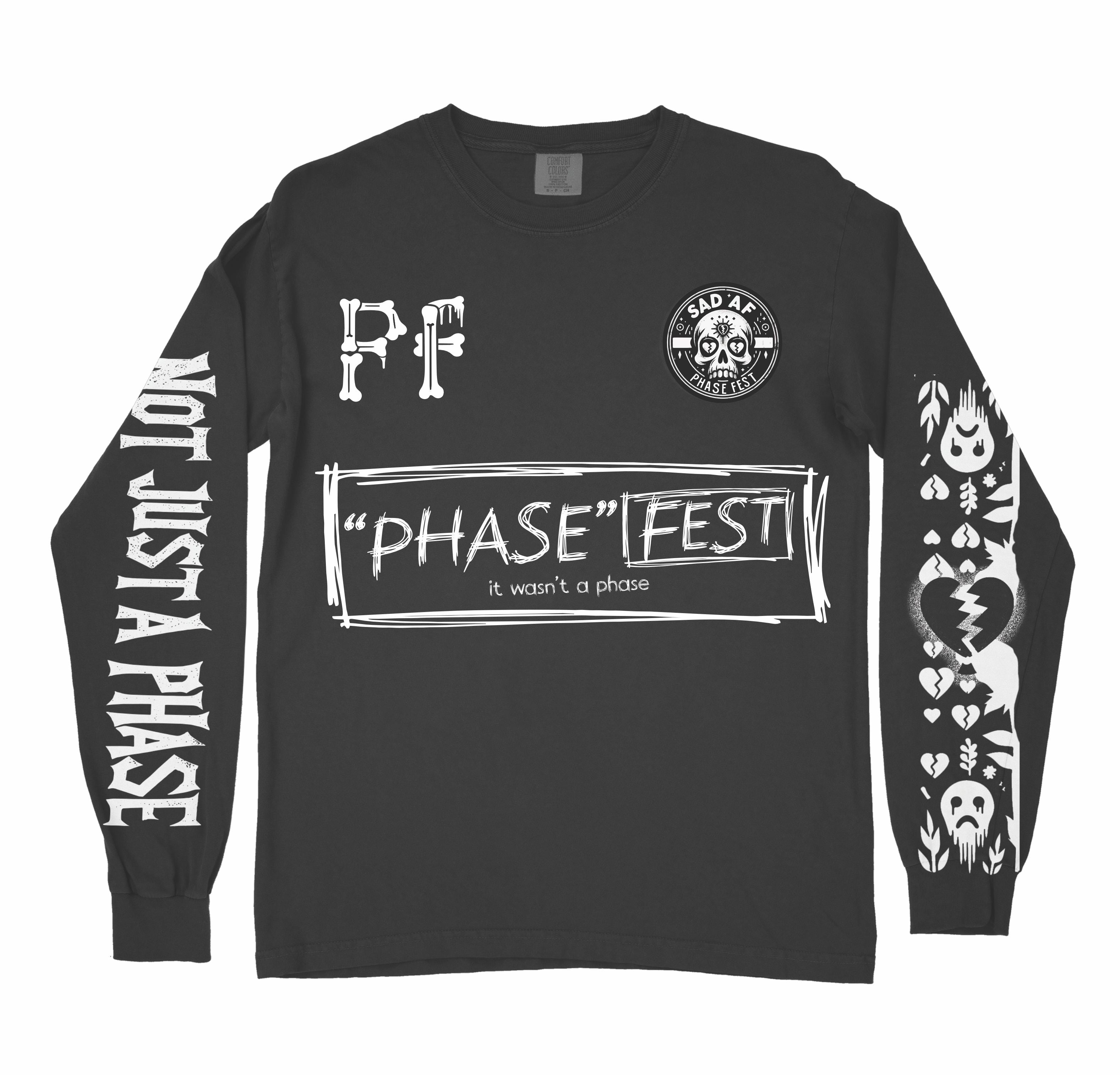Phase Fest - Sad AF Long Sleeve 2025 – Social House Merch